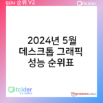 2024년 5월 데스크톱 그래픽카드 성능 순위 - itcider