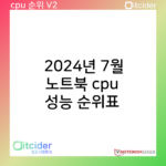 최신 순위표 - itcider